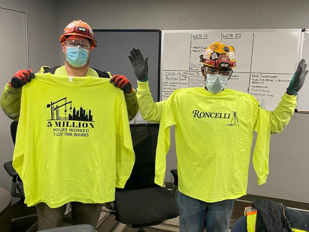 Roncelli Marks 5 Million Man-Hours with Zero Lost Time Injuries